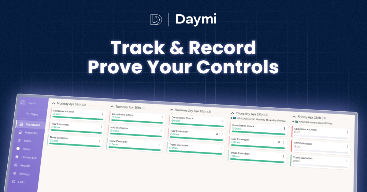 Daymi - Track, Record and Prove your workflows